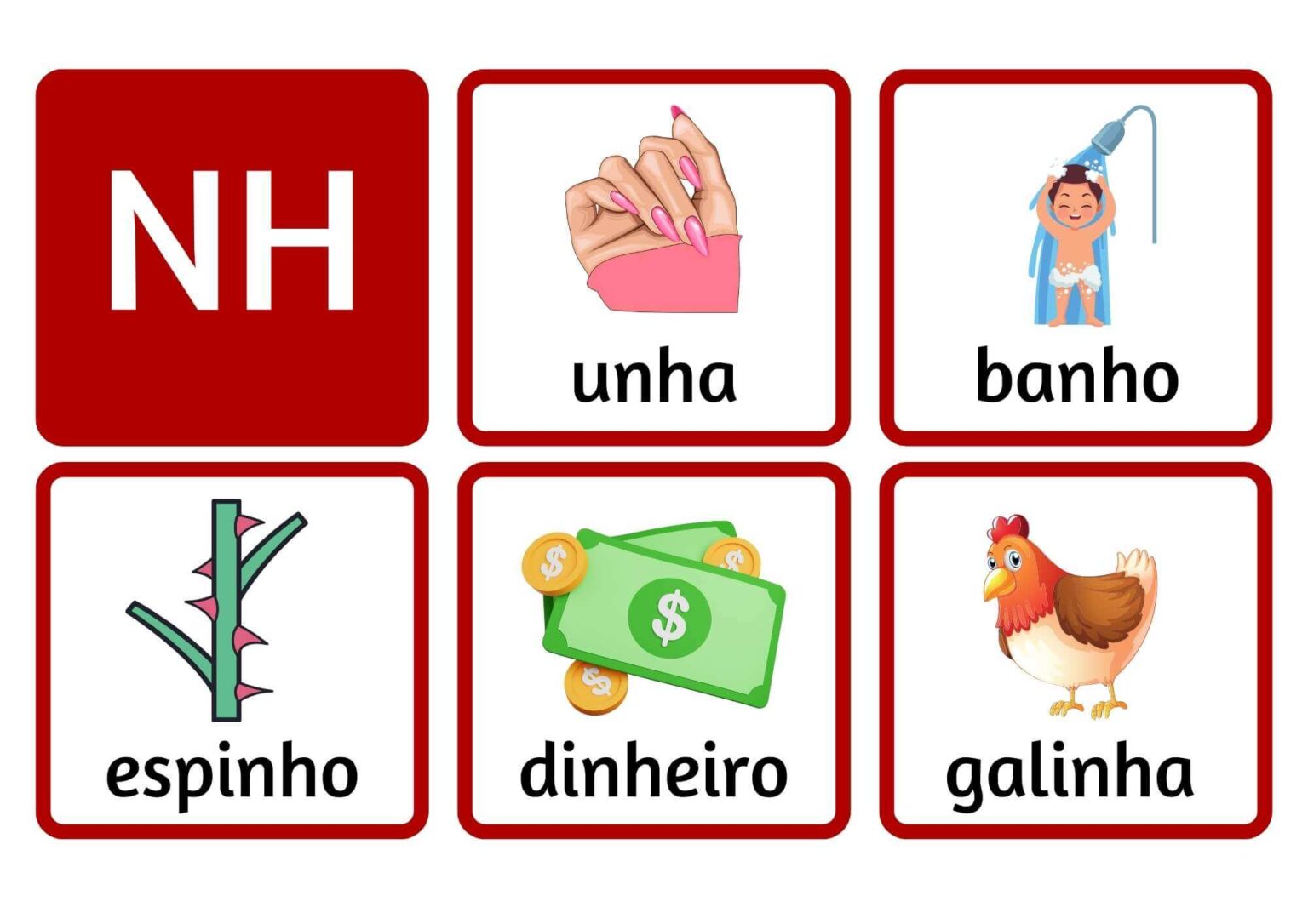 Atividades com Dígrafos 3º e 4º Ano para Imprimir