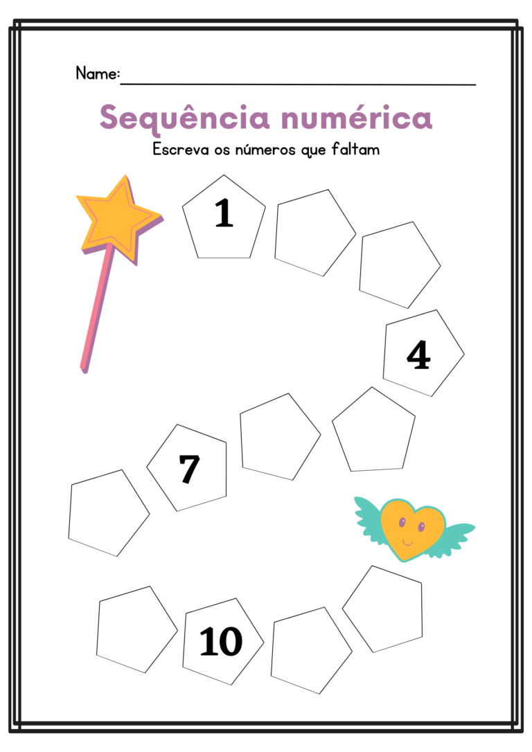 Atividades de Sequência Numérica para 1º e 2º Ano