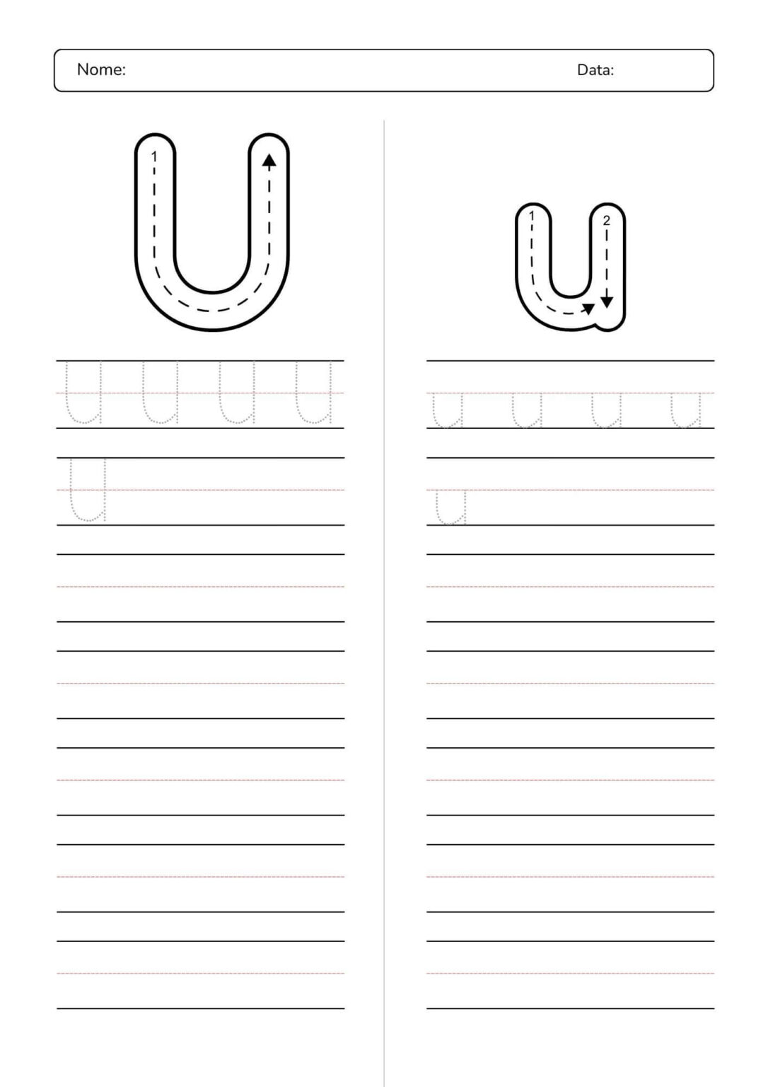 Caderno de Caligrafia para Imprimir Alfabeto Completo